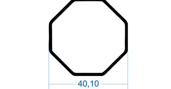 Tubo Octogonal - 6m - AC190
