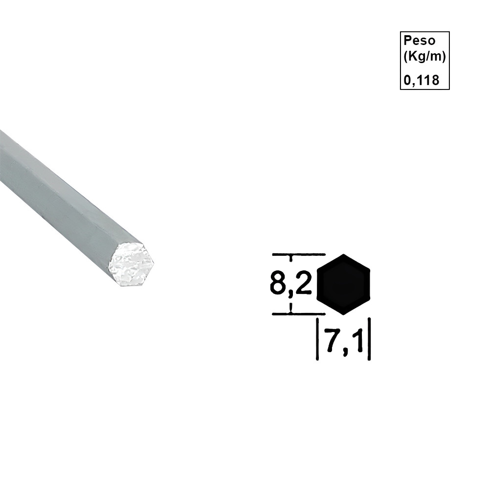 Eixo Romana (Sextavado) - Ac007